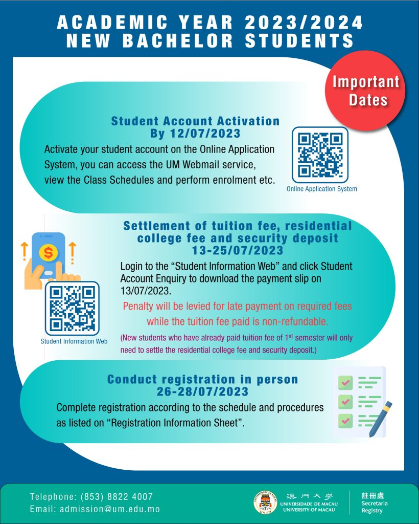 New Student Registration – Registry, UM